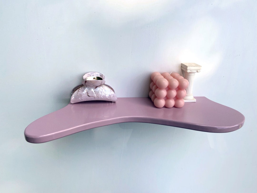 Wavy Shelf | Post Modern | Mid Century Modern || Squiggle Shelf | Funky ...