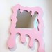 Melting Mirror Drip Mirror Dripping Mirror Wavy Squiggle - Etsy