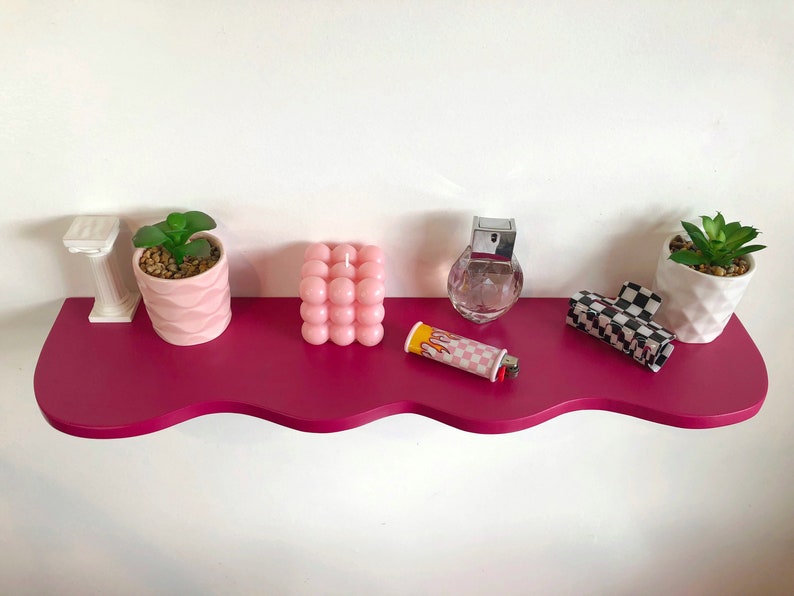 Wavy Shelf Squiggle Shelf Funky Decor Maximalist - Etsy