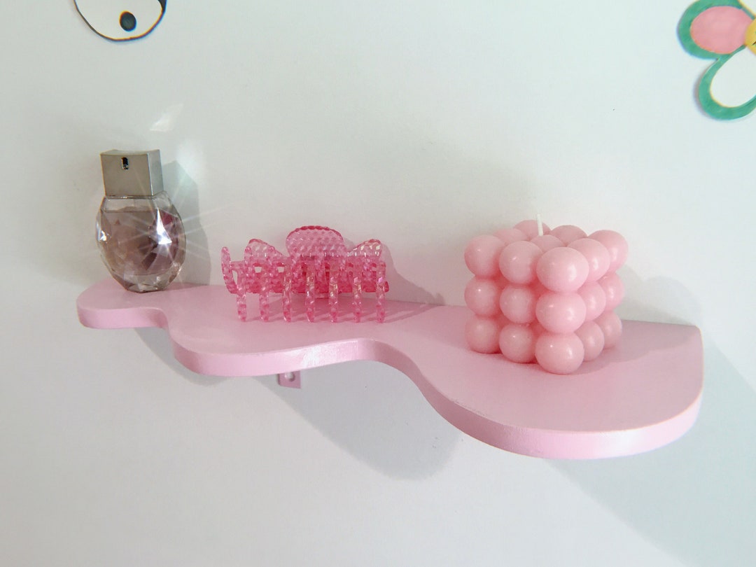 Wavy Shelf Squiggle Shelf Pastel Shelves Funky Decor Danish Pastel ...