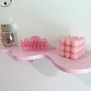 Wavy Shelf Squiggle Shelf Pastel Shelves Funky Decor Danish Pastel ...