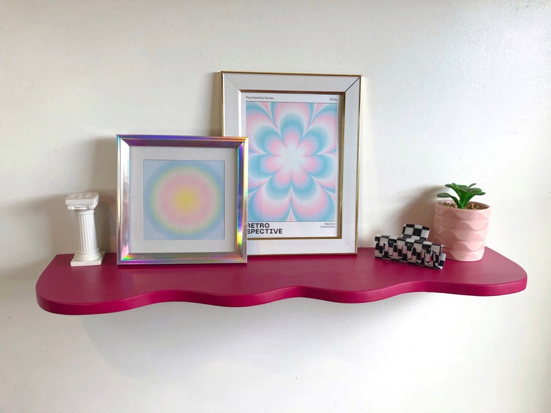 Wavy Shelf Squiggle Shelf Funky Decor Maximalist - Etsy