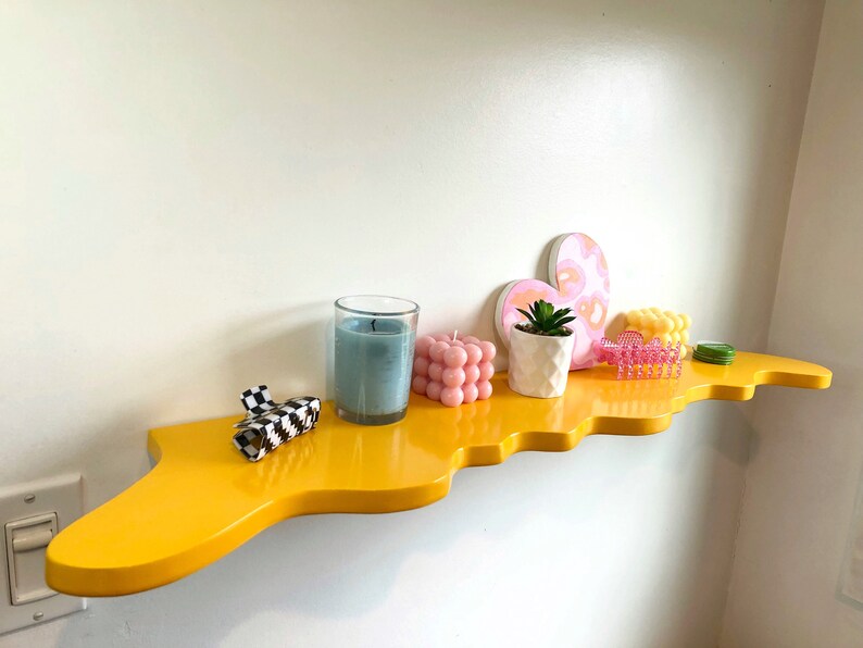 Wavy Shelf Big Squiggle Shelf Maximalist Funky Decor - Etsy