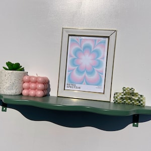 Wavy Shelf | Squiggle Shelf | Funky Decor | Maximalist | Pastel Shelves ...