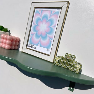 Wavy Shelf | Squiggle Shelf | Funky Decor | Maximalist | Pastel Shelves ...