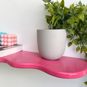 Wavy Shelf | Squiggle Shelf | Maximalist | Funky Decor | Pastel Shelves ...