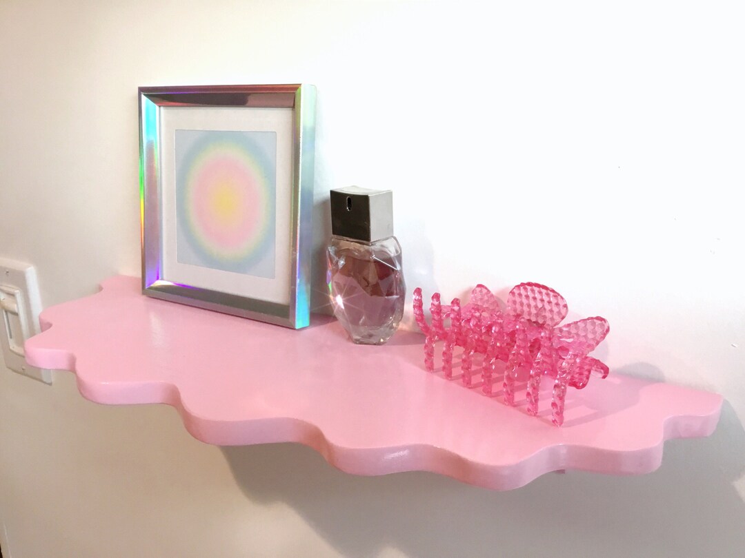 Wavy Shelf Squiggle Shelf Funky Decor Maximalist Pastel - Etsy