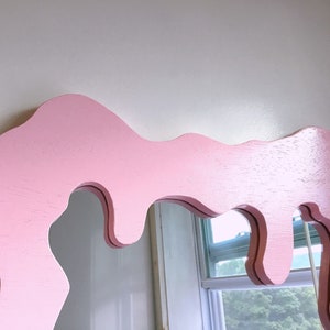 Melting Mirror | Drip Mirror | Dripping Mirror | Wavy Squiggle | Pink ...