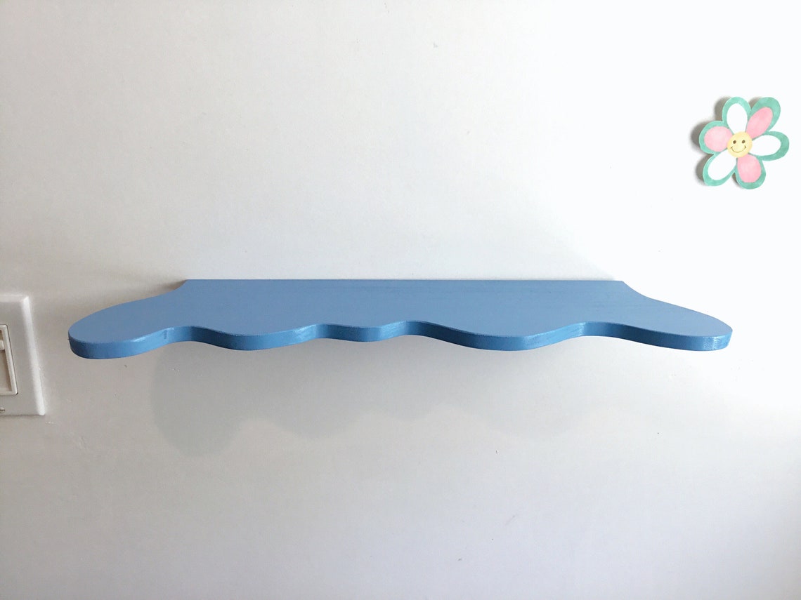 Wavy Shelf Squiggle Shelf Maximalist Funky Decor - Etsy
