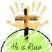 Fingerprint Lamb Craft Easter Fingerprint Art Printable Template ...