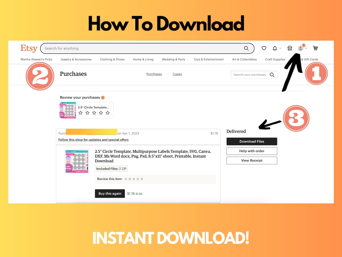 2.5" Circle Template, Multi Use Label Template, SVG, Canva, Microsoft ...
