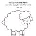 Fingerprint Lamb Craft - Easter Fingerprint Art - Printable Template ...