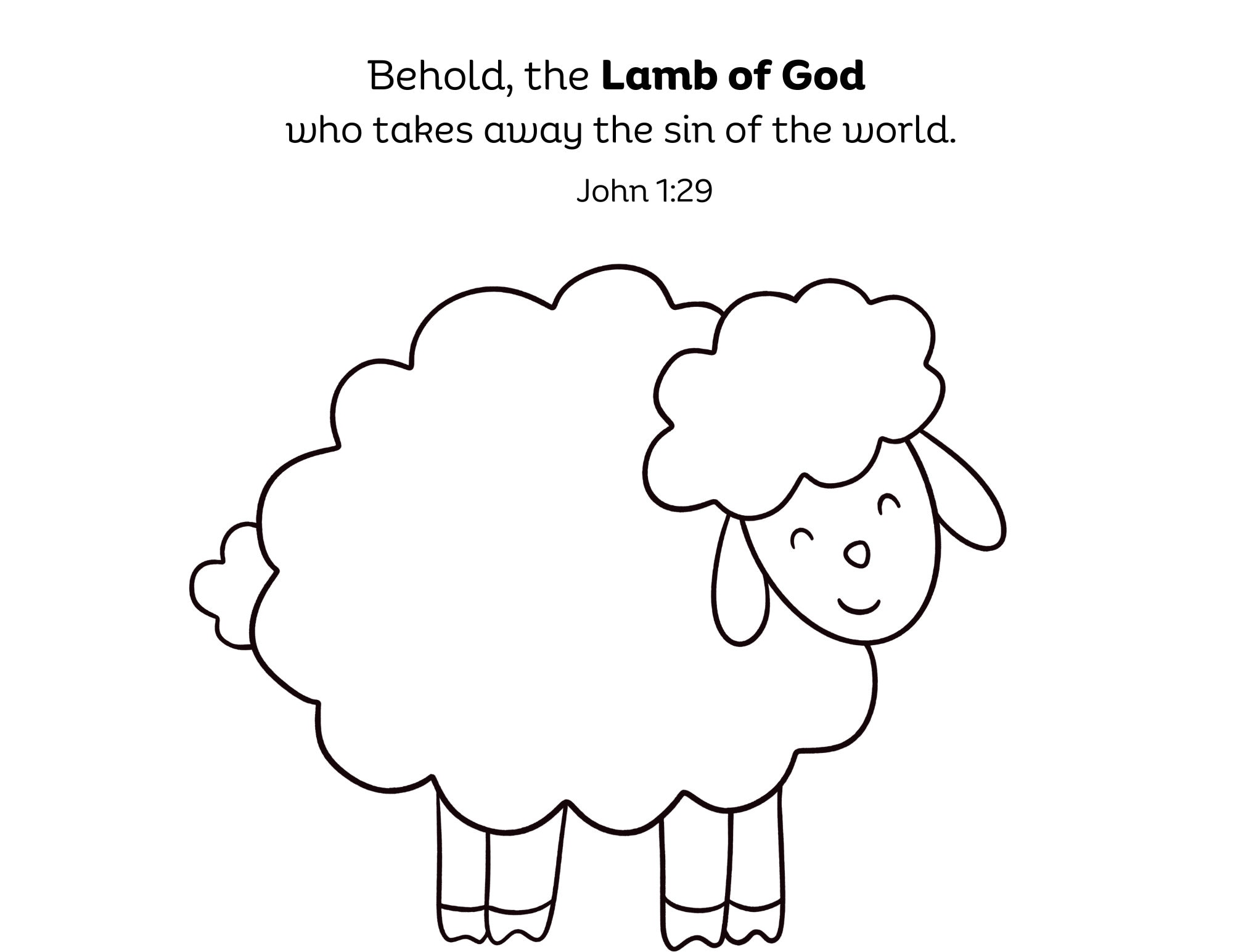 Fingerprint Lamb Craft - Easter Fingerprint Art - Printable Template ...