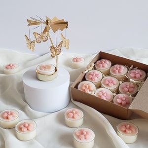 Cute Daisy Flower Tealights, Set of 4/ Set of 9, Handmade, Tealight ...