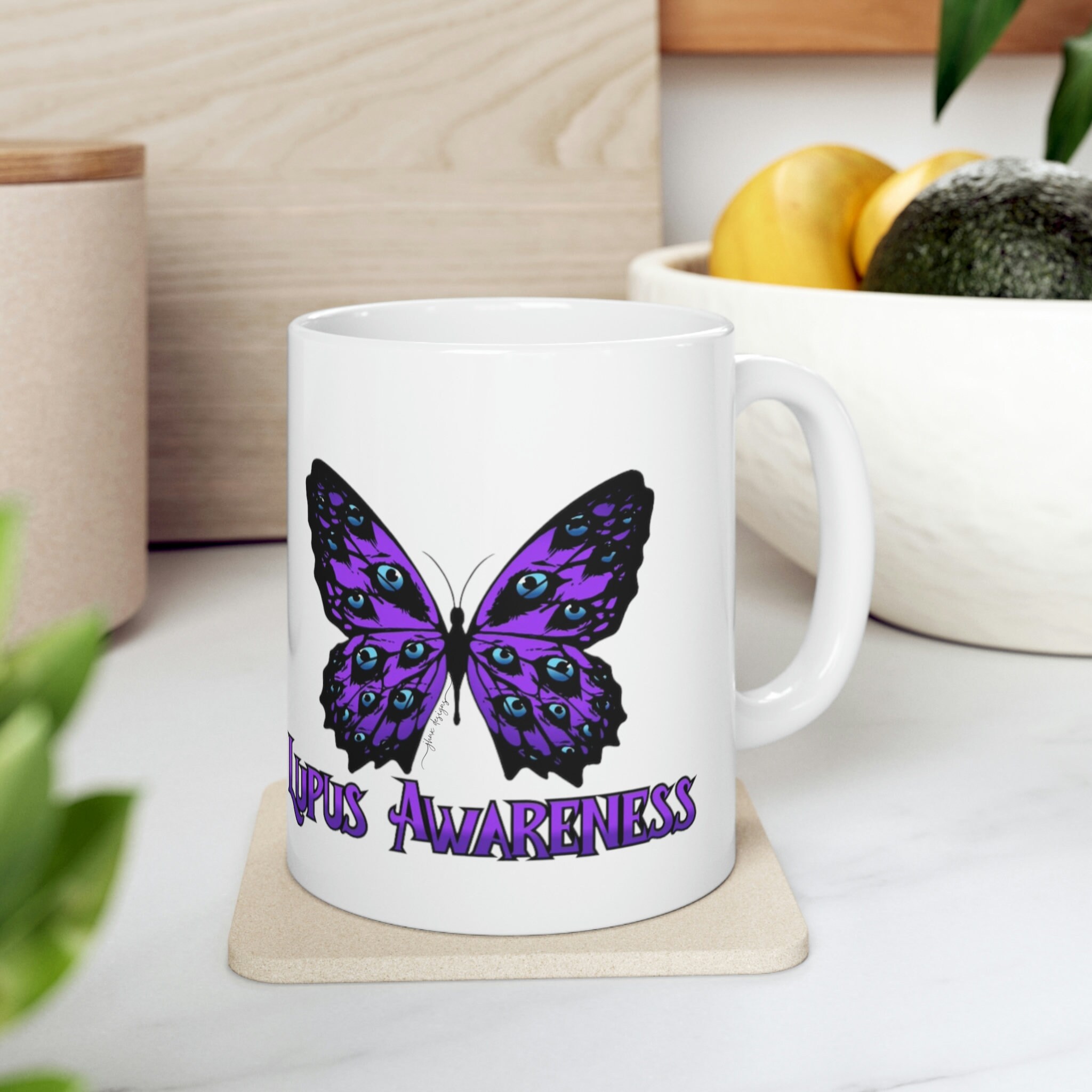Lupus Awareness Purple Butterfly Purple Butterfly Blue Eyes Lupus ...