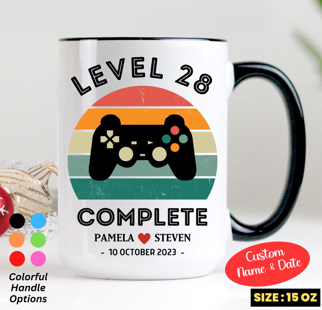 28th Anniversary Gift, Level 28 Complete Mug, 28 Year Anniversary Gift ...