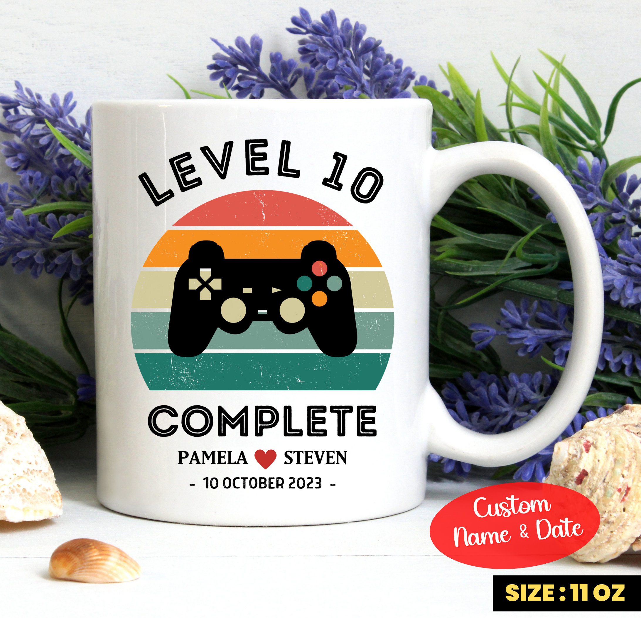 Level 10 Complete 10 Year Anniversary Mug 10th Wedding - Etsy