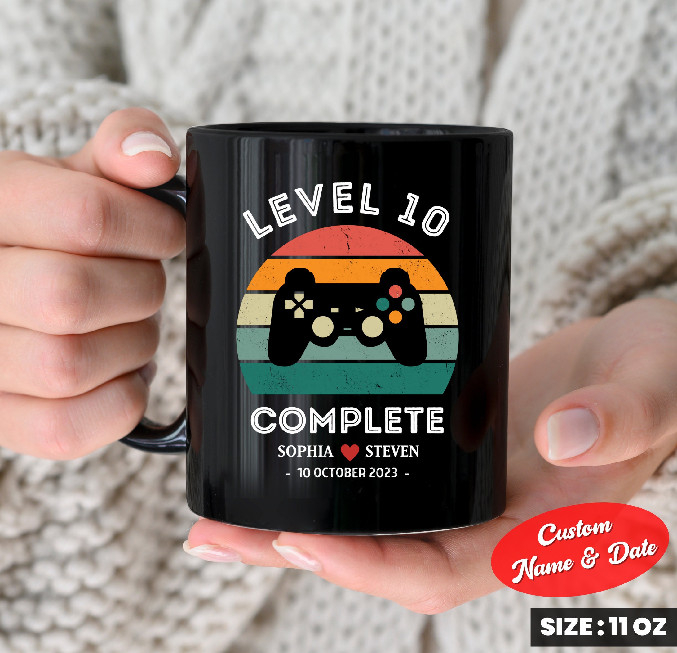 Level 10 Complete 10 Year Anniversary Mug 10th Wedding - Etsy