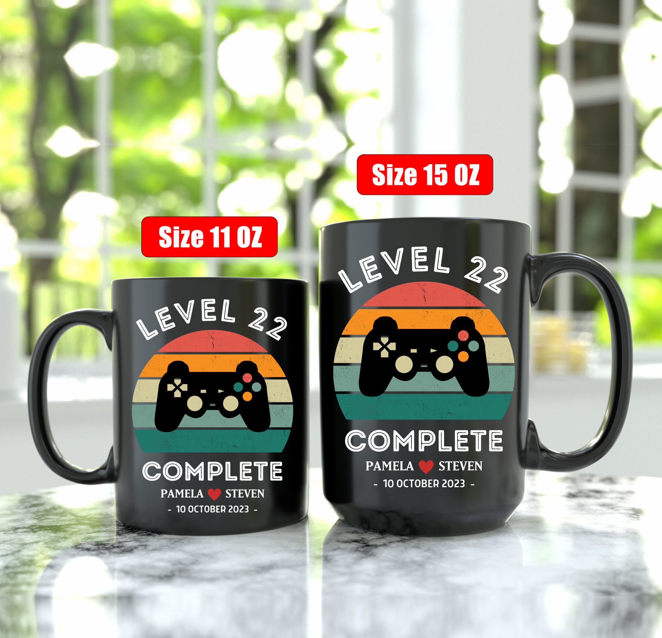 22nd Anniversary Gift, Level 22 Complete Mug, 22 Year Anniversary Gift ...