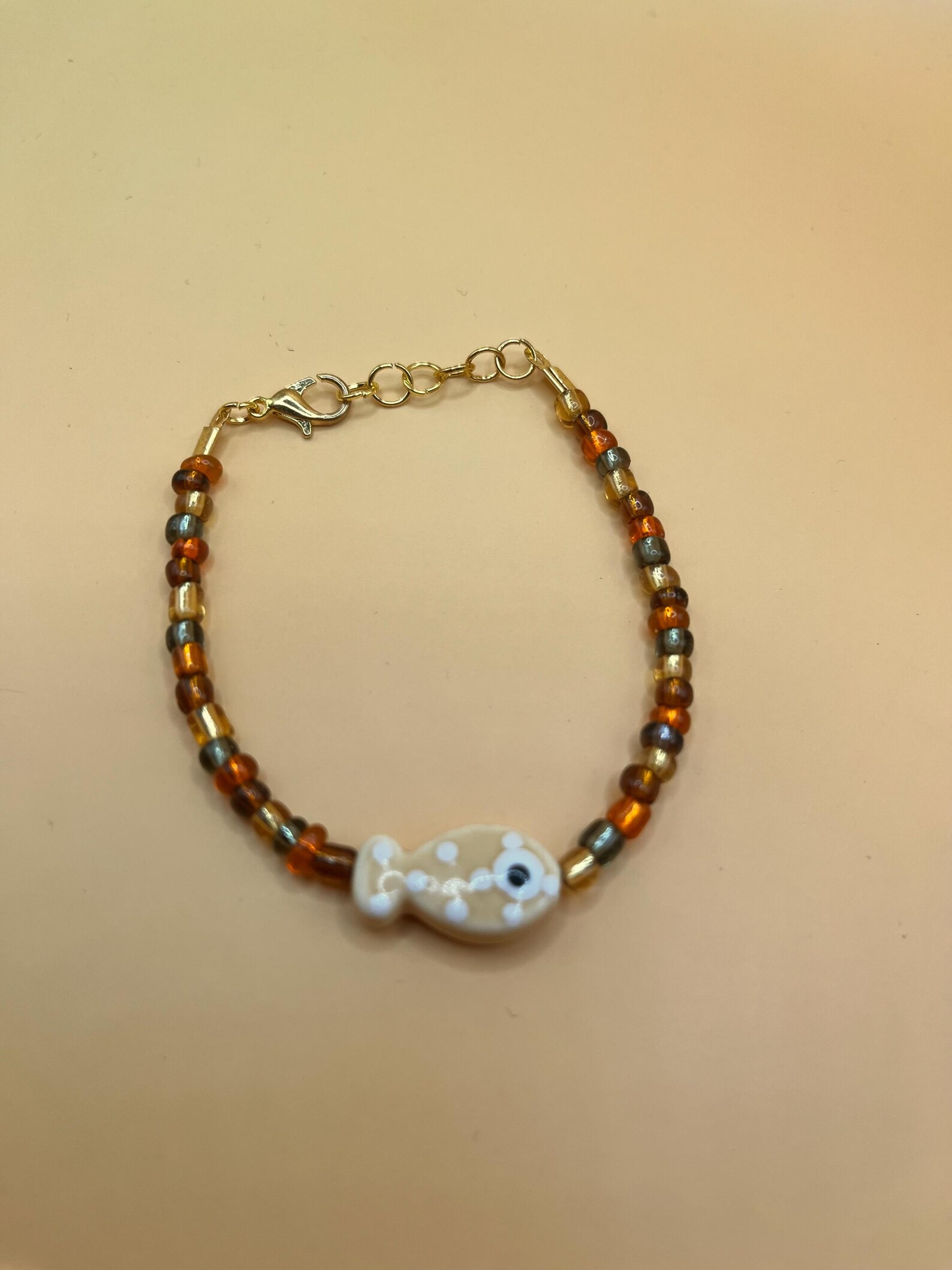 Ceramic Fish Beaded Bracelets - Etsy
