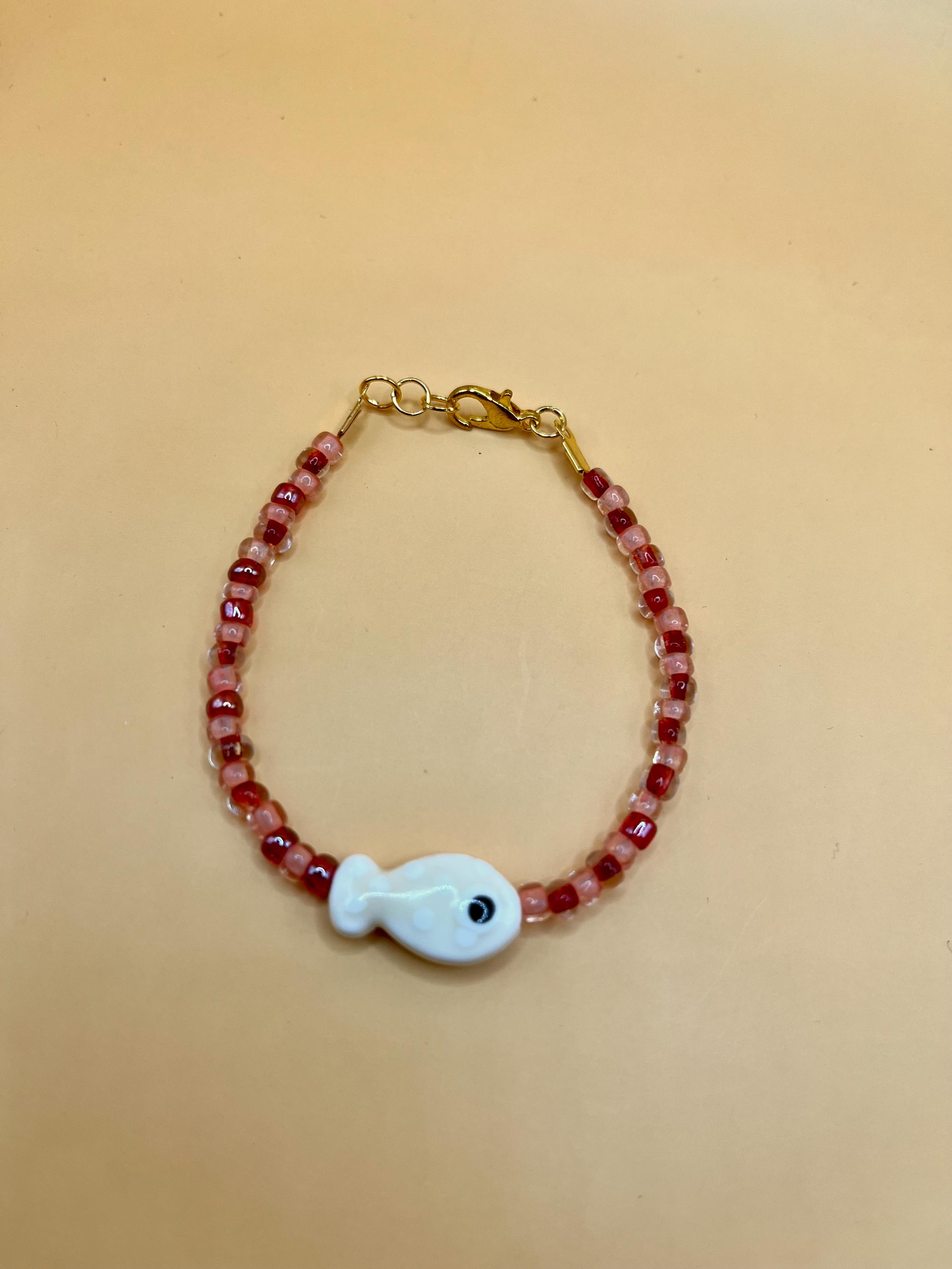 Ceramic Fish Beaded Bracelets - Etsy