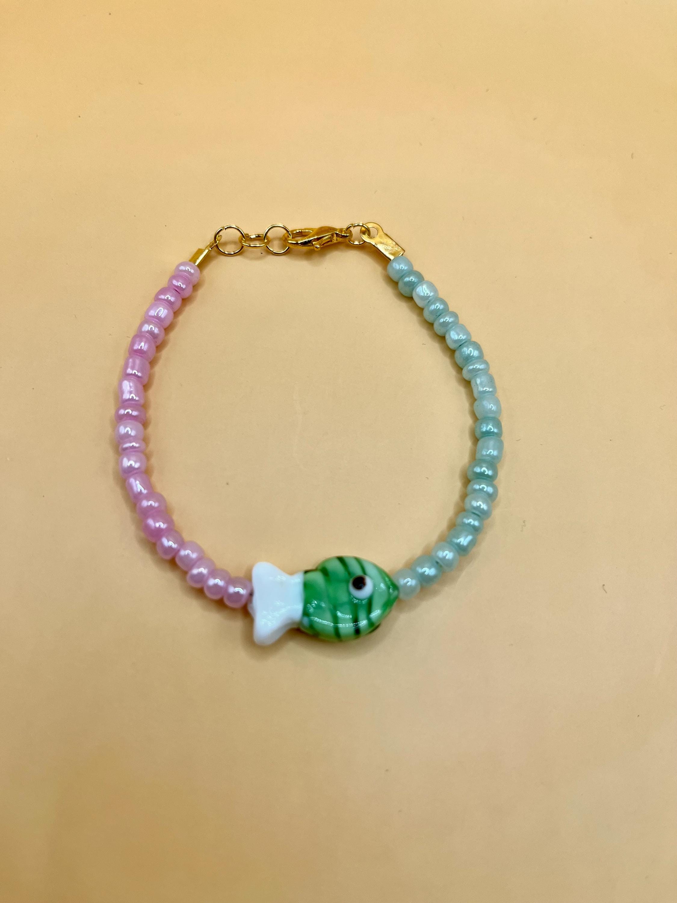 Ceramic Fish Beaded Bracelets - Etsy