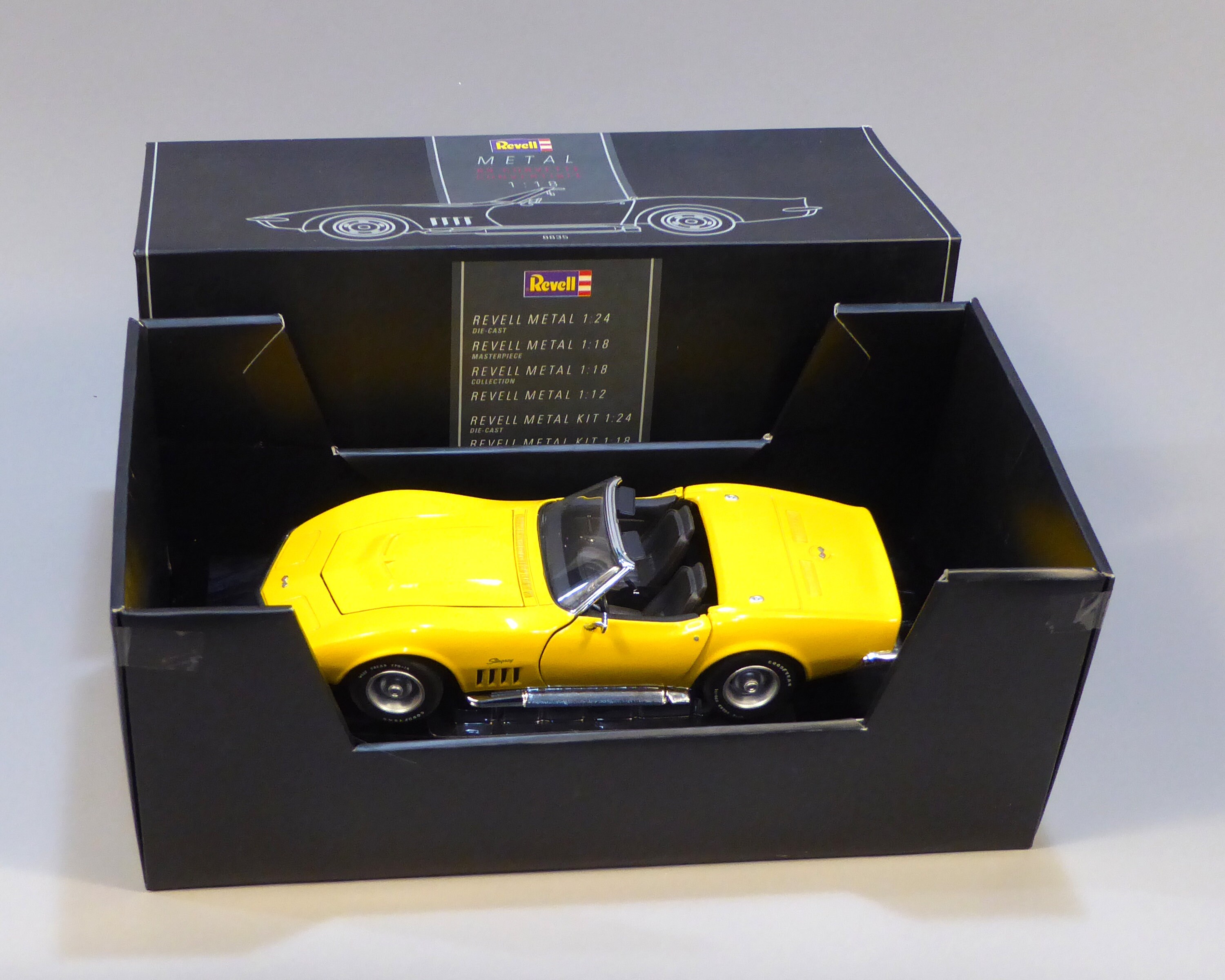 VERY RARE 1:18th Scale Corvette Convertible Yellow Revell - Etsy