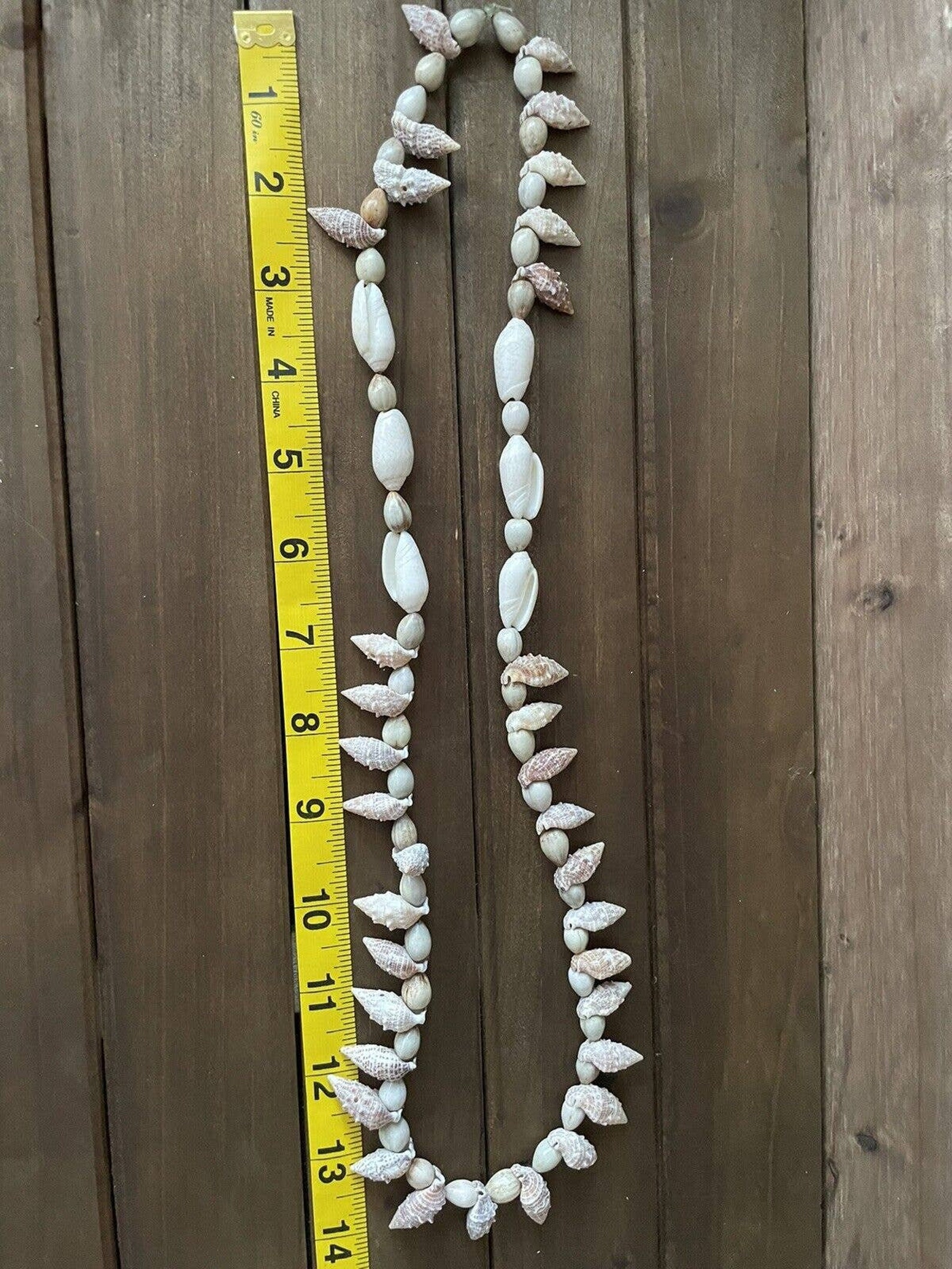 Vintage Shell Lei - Necklace - Rare LARGE Shells - 30” - Etsy