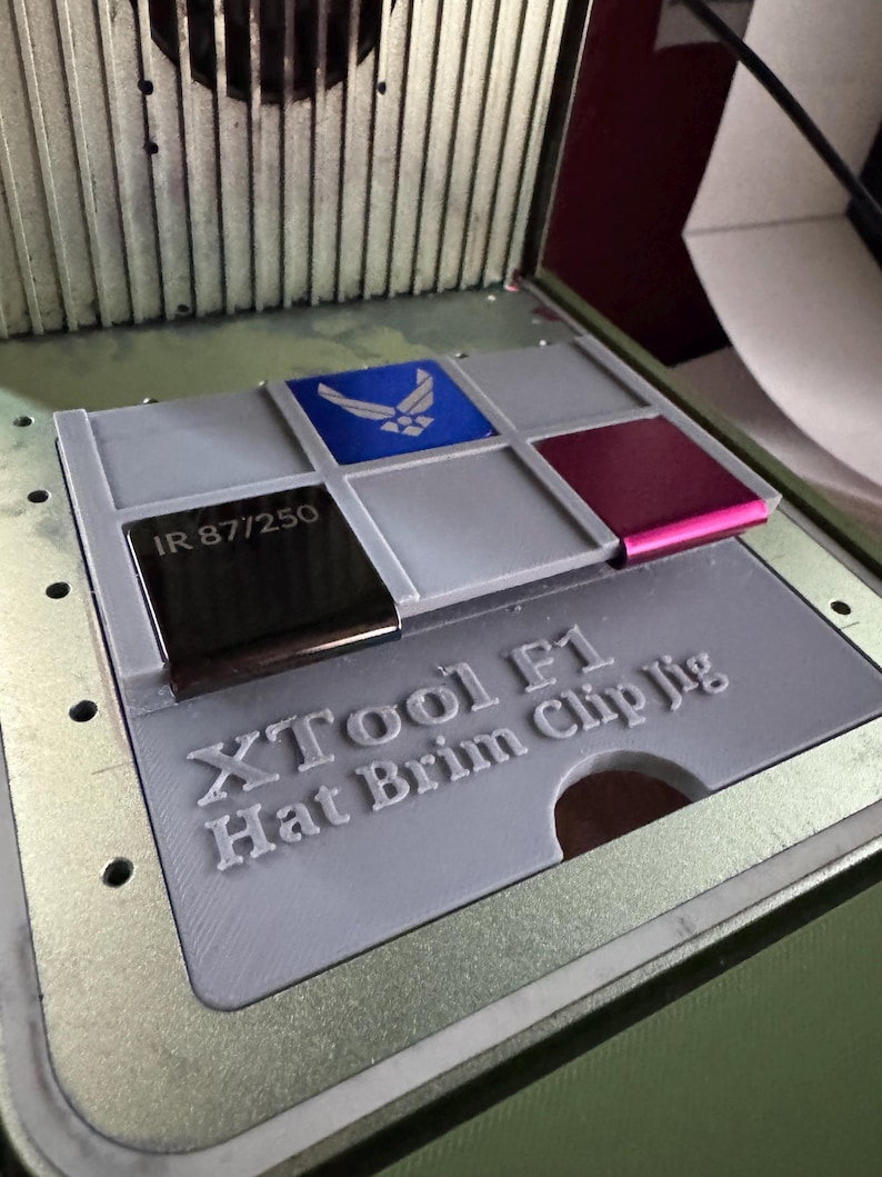 Xtool F1 Hat Clip Jig STL File and XCS File - Etsy