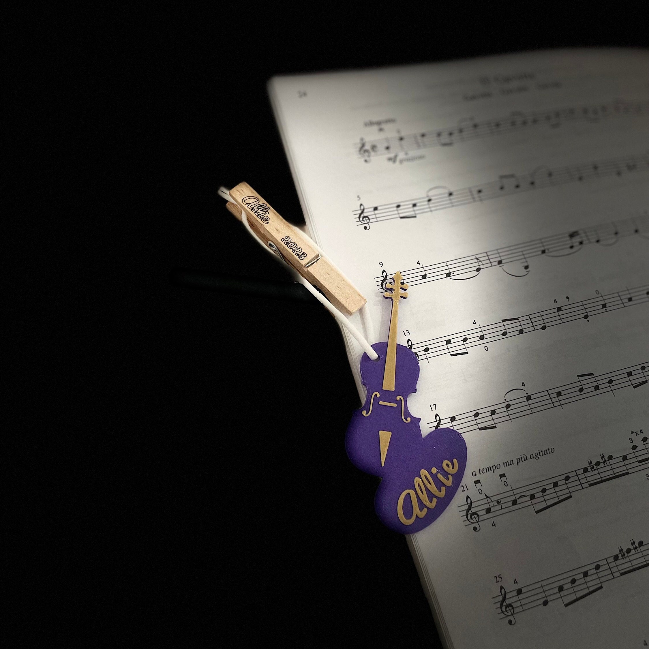 Custom Personalized Musical Instrument Tag With Your Name and - Etsy