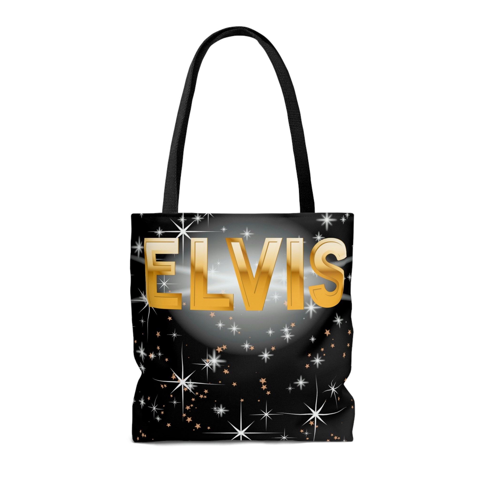 Flashy Elvis Tote Bag Elvis Fans Elvis in Gold - Etsy
