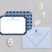 Preppy Blue Couples Stationery, Personalized Notecards, Custom Monogram ...