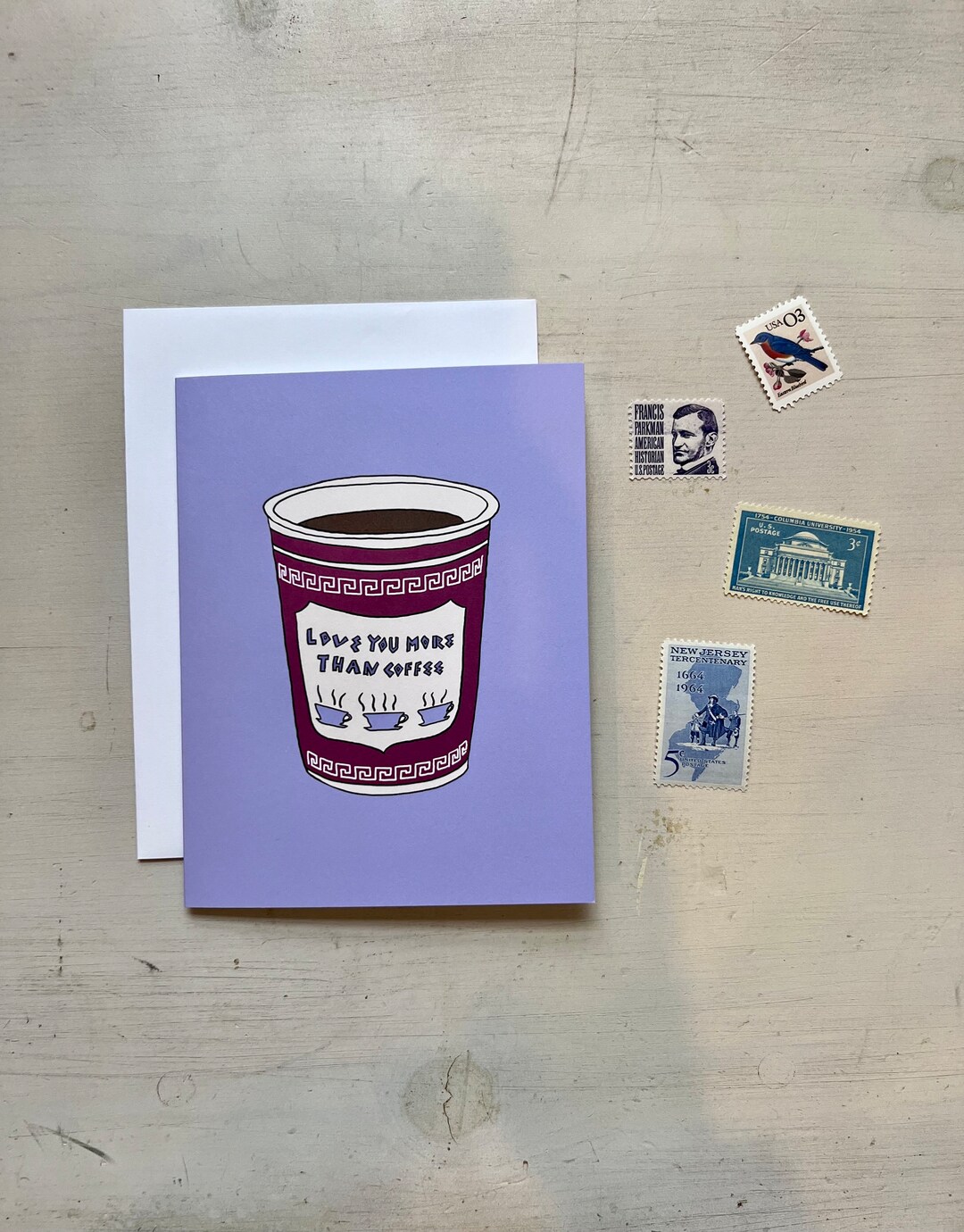 Coffee Themed Valentine, Friend Valentine Card, Love You More Than ...