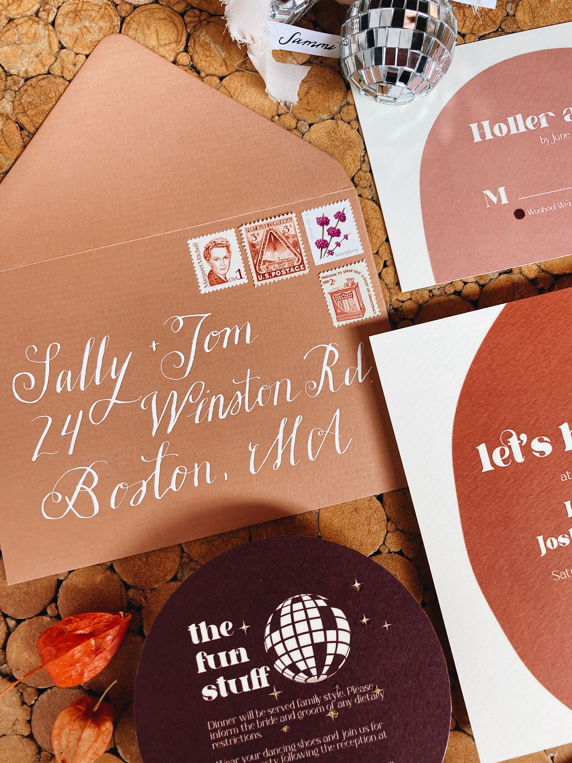 Retro Wedding Invite, Mod Wedding, Trendy Invitation, Custom Invitation ...