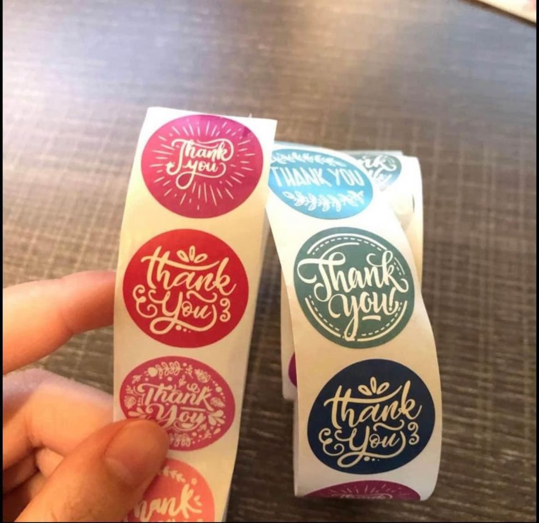 Thank You Stickers, Thank You Sticker, Craft Stickers, Product ...