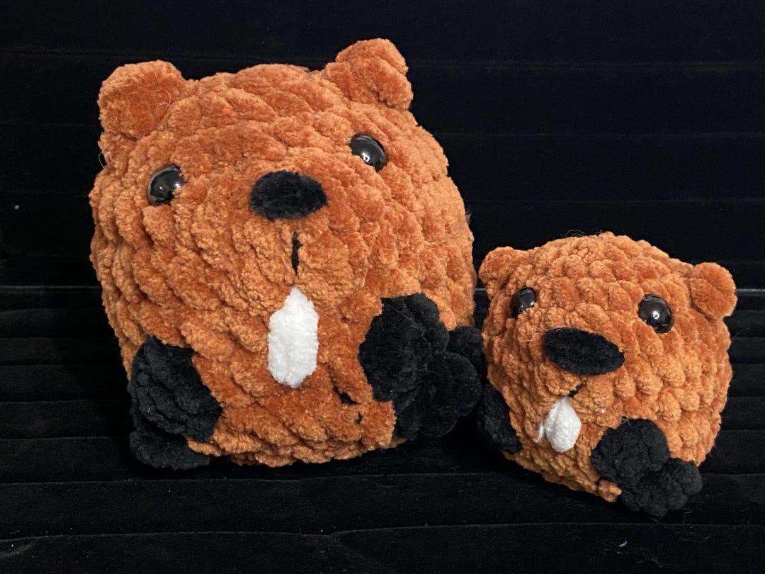 Cute Beaver Plushie | Handmade Crochet Plushies Large or Small With ...