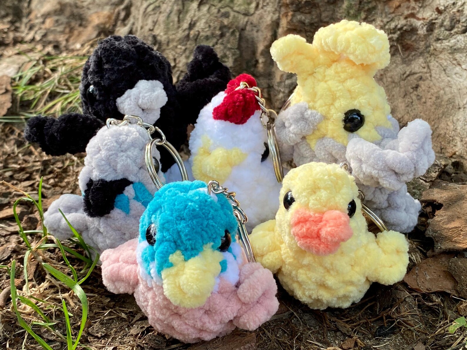 Handmade Crochet Bird Keychain: Custom Colors Available - Etsy