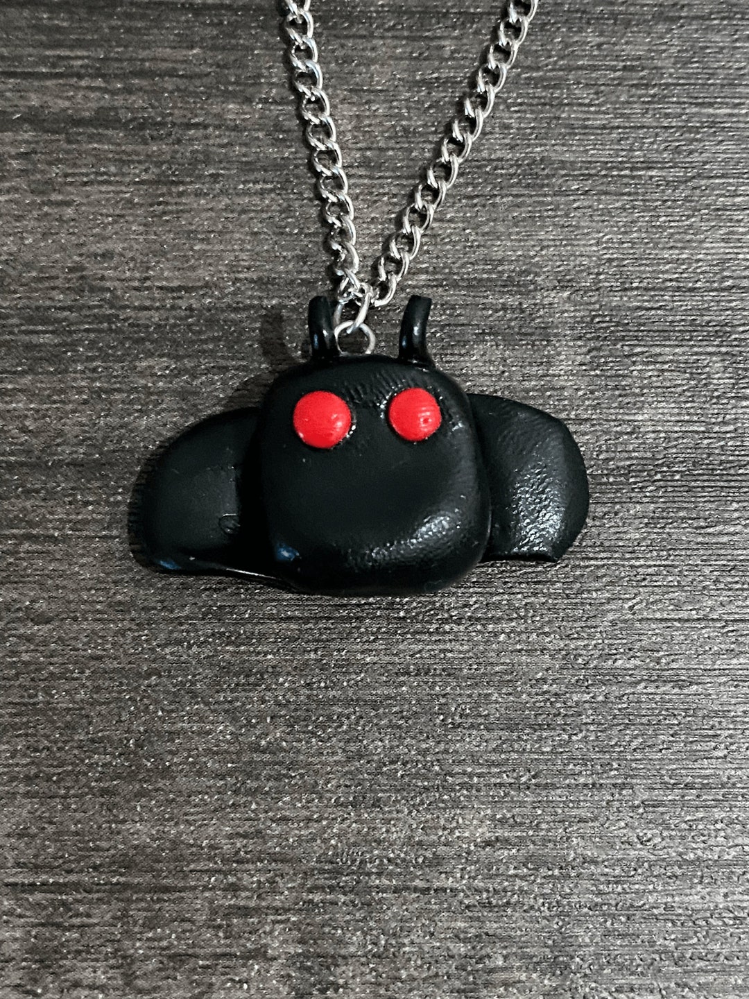Cute Mothman Necaklce | Handmade Clay Necklace Charm - Etsy