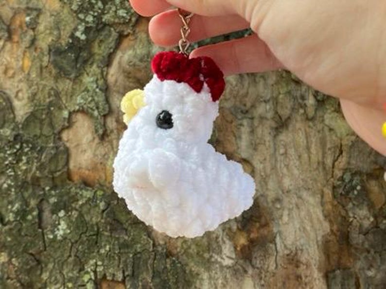 Handmade Crochet Bird Keychain: Custom Colors Available - Etsy
