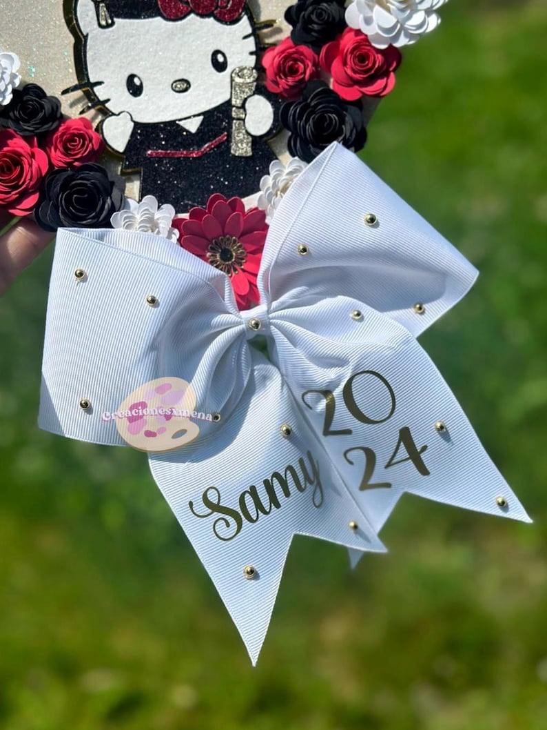 Custom Graduation Bow- Class of 2026, Graduation, Grad Cap Bow, Custom ...
