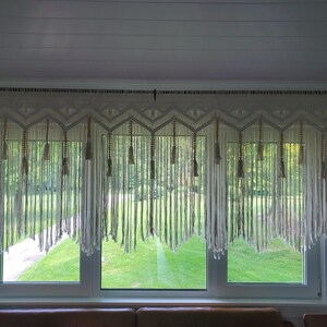 Mkono Macrame Woven Handmade Curtain Window Blind Door Curtain Boho ...