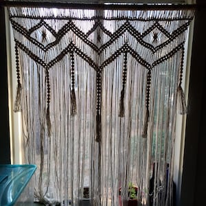 Mkono Macrame Woven Handmade Curtain Window Blind Door Curtain Boho ...