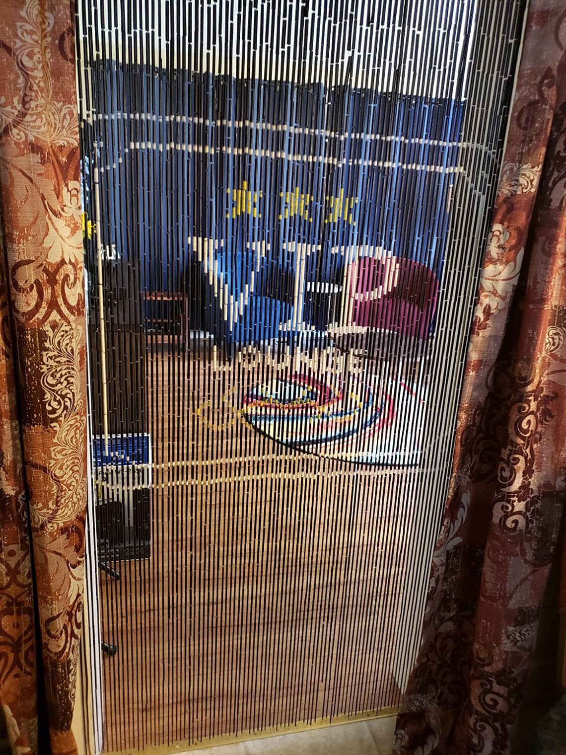 VIP Bamboo Door Beaded Curtain Strands Decorative Panel Drape - Etsy