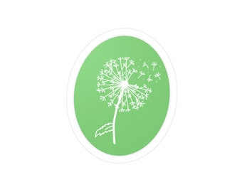 Happy Dandelion Waterproof Vinyl Sticker - Etsy