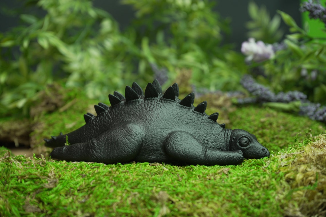 Baby Stegosaurus Baby Dinosaur Desk Pet Figure 3D Model - Etsy