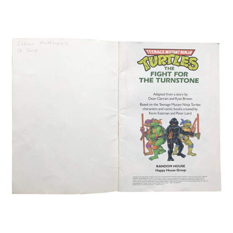 Teenage Mutant Ninja Turtles the Fight for the Turnstone A Storybook ...