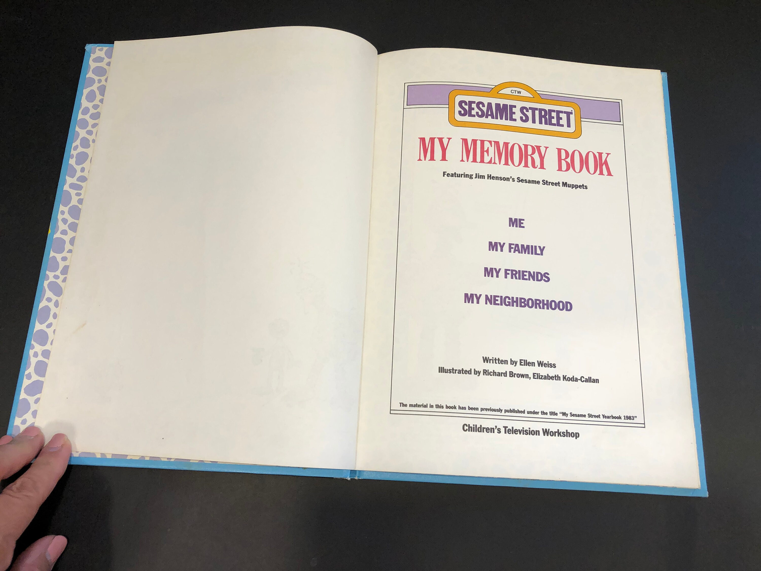 Vintage Sesame Street My Memory Book Journal - Etsy