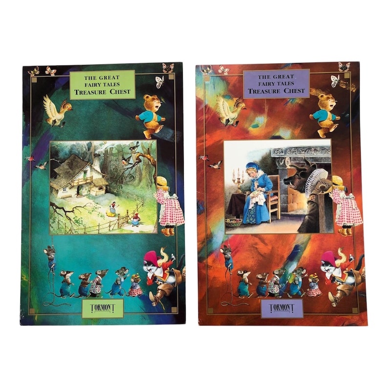 Vintage the Great Fairy Tales Treasure Chest Large Soft Cover Books ...