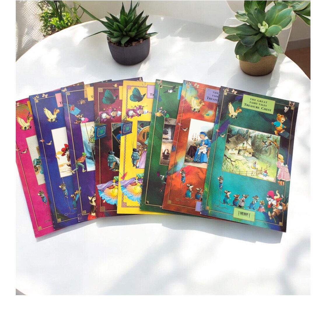 Vintage the Great Fairy Tales Treasure Chest Large Soft Cover Books ...