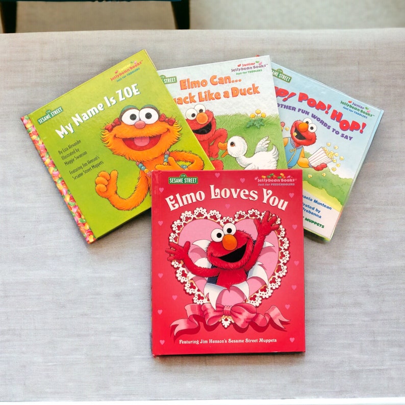 Sesame Street Books for Toddlers and Pre-school Children Elmo and Zoe ...